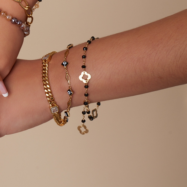 Evil Eye Rhombus Bracelet - Cindy Lana Jewelry